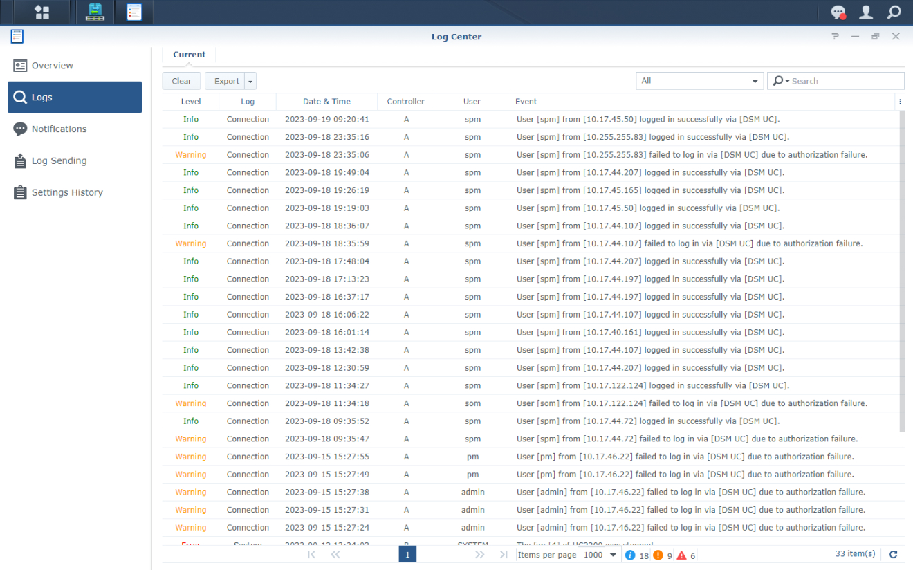 日志中心 | 群晖科技 Synology Inc.